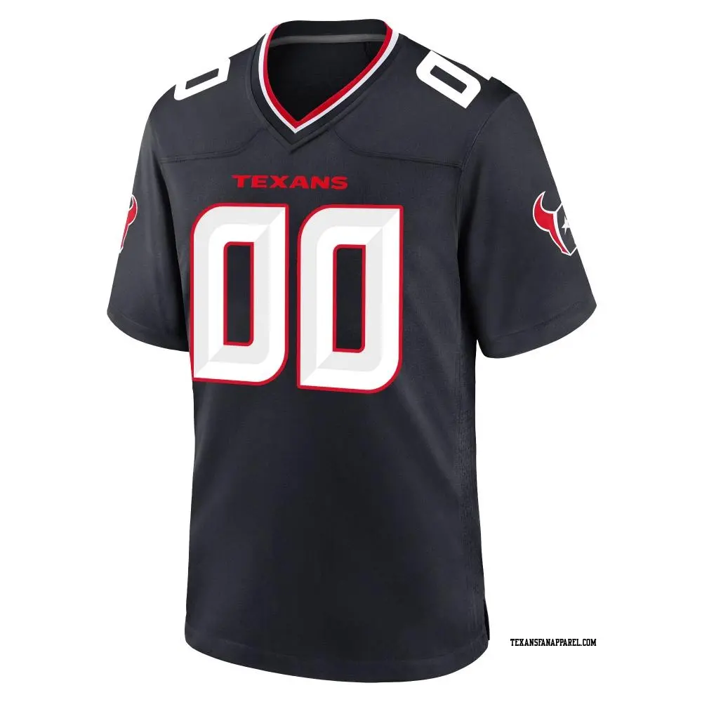 Game Navy Men's Custom Houston Texans Team Jersey - Texans Store